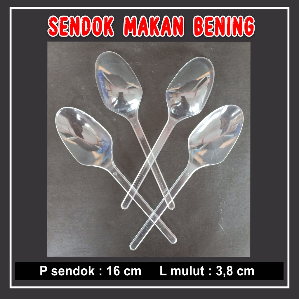 Jual Sendok Makan Bening Besar Sendok Catering | Shopee Indonesia