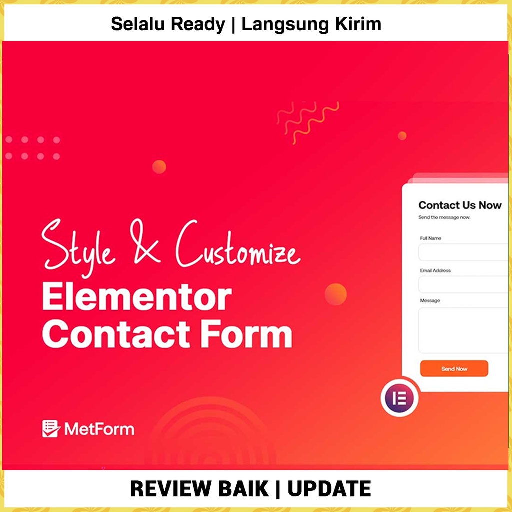 Jual MetForm Pro Advanced Elementor Form Builder Wordpress Plugin Termurah Clean | Shopee Indonesia