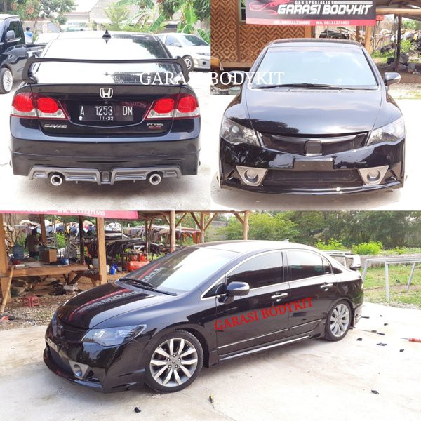 Jual BODYKIT HONDA CIVIC FD MUGEN RR 06-12 ONGKOS KIRIMNYA MURAH BOSS! BODY KIT BODIKIT | Shopee ...