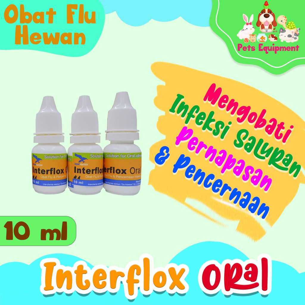Jual OBAT INFEKSI SALURAN PERNAPASAN / OBAT FLU KELINCI / INTERFLOX ...