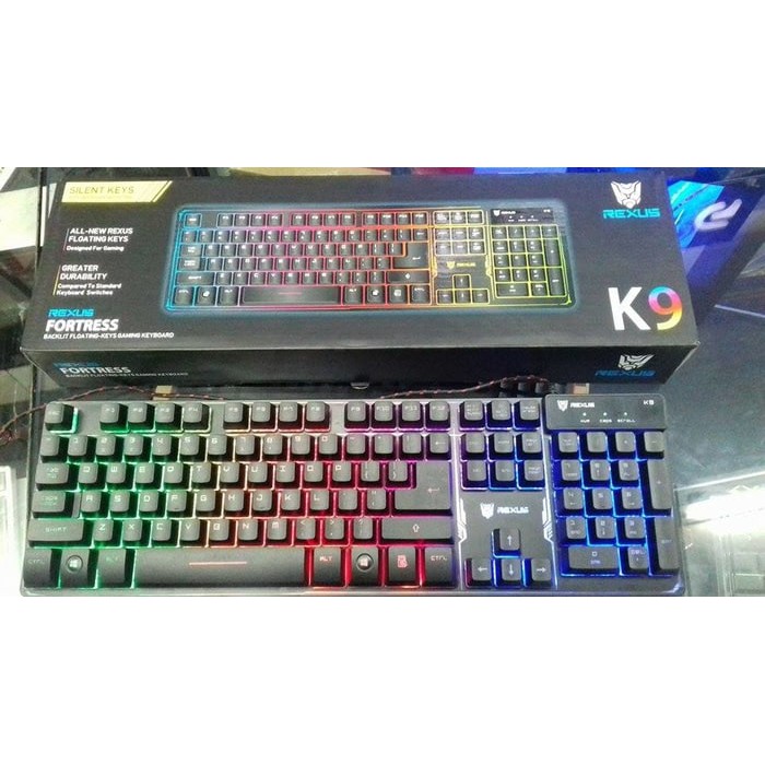Jual Rexus Gaming Keyboard K9 Backlight Fortress | Shopee Indonesia