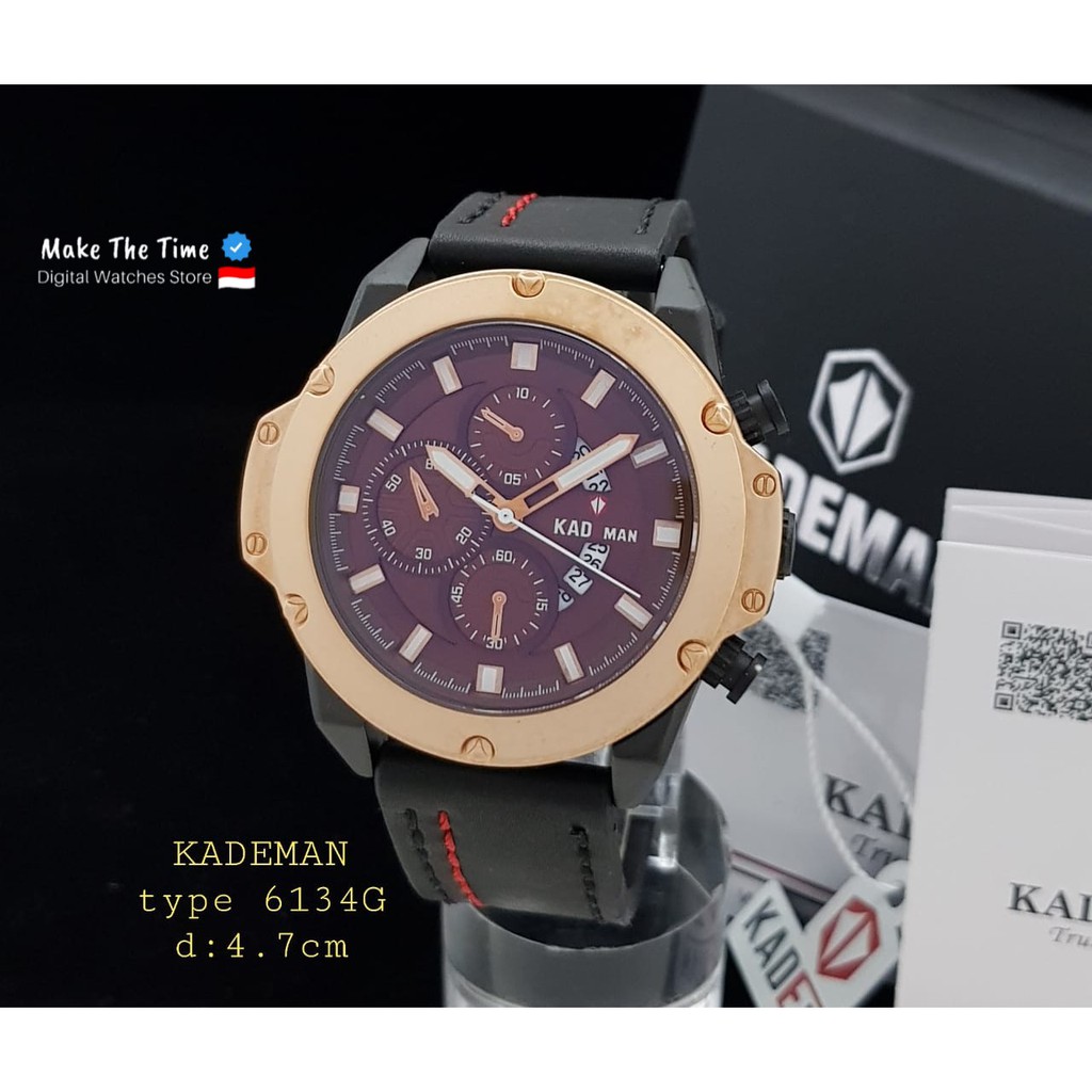 Jual Jam Tangan Cowok Kademan Original K6134 Chronograph ( Include ...