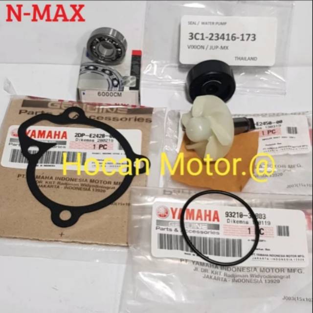 Jual SEAL WATER PUMP RADIATOR KIPAS BEARING PAKING ORING SET N MAX ORISINIL YGP N-MAX | Shopee ...