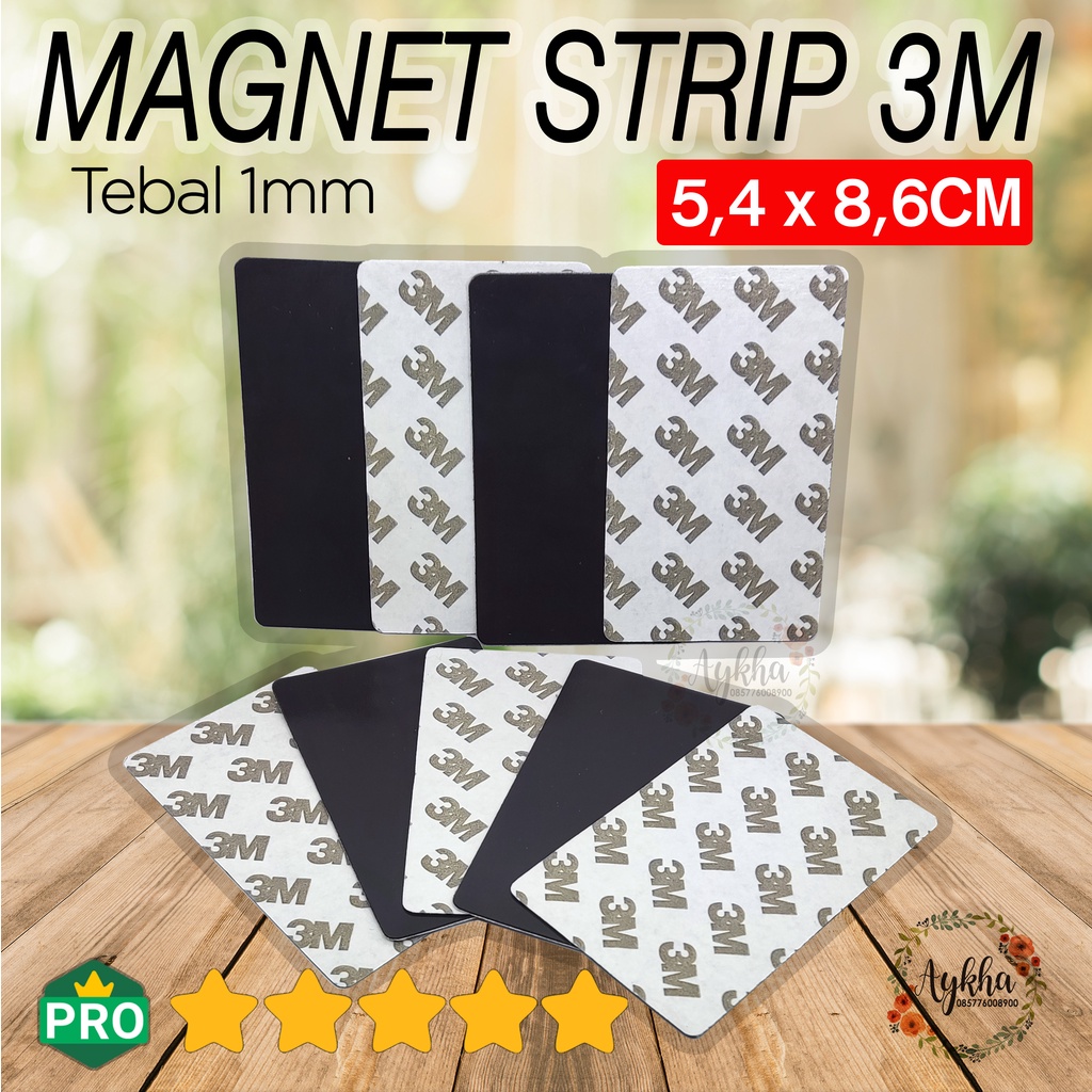 Jual Magnet Strip Lembaran Sheet Rubber ID Card KTP SIM Name Tag E Money E Toll Lem Doubletape ...