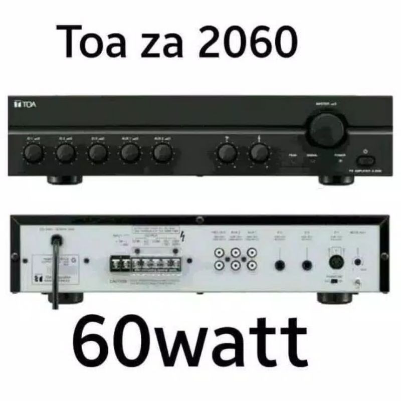 Jual Amplifier Toa ZA-2060 Toa 60Watt Original | Shopee Indonesia