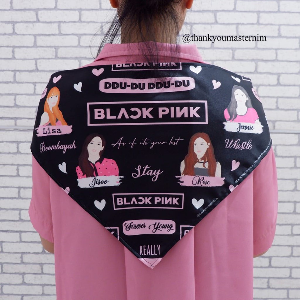 Jual BLACKPINK PRINTED SCARF (KPOP STUFF - BLACKPINK) | Shopee Indonesia