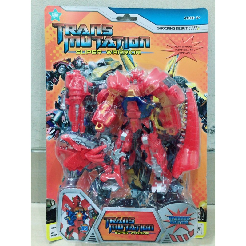 Jual Mainan Robot Trans Mutation super warrior | Shopee Indonesia