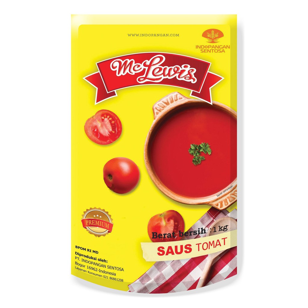 Jual Mc Lewis Tomato Sauce Premium 1kg | Shopee Indonesia
