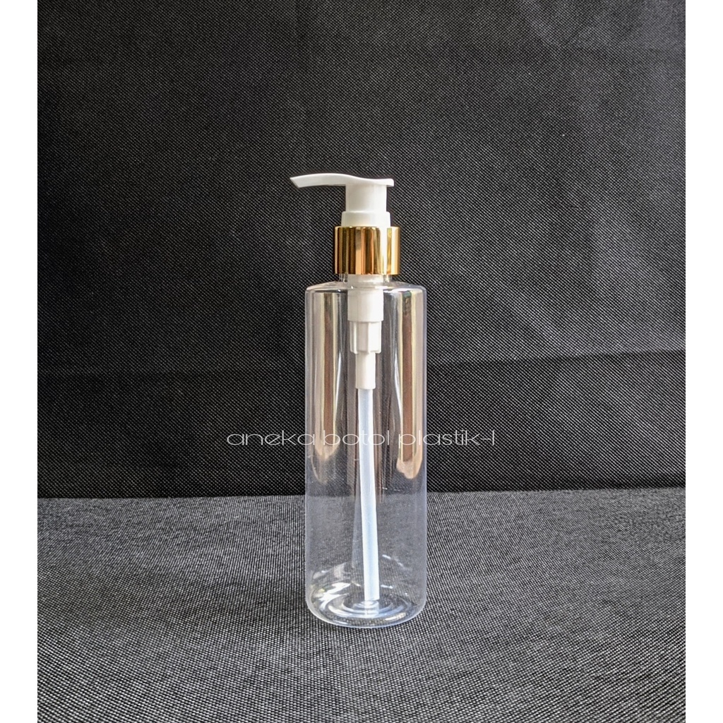 Jual Botol Pump 250ml Rf Br Bening Pump Lotion Gold Almunium Botol Isi ...