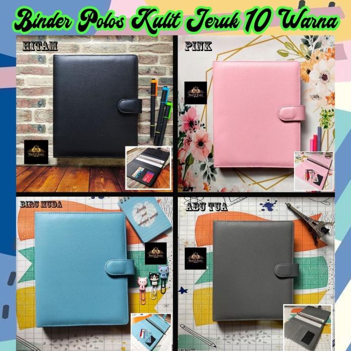 Jual BANTING HARGA BINDER POLOS KULIT A5 (20RING) DAN B5 (26RING ...
