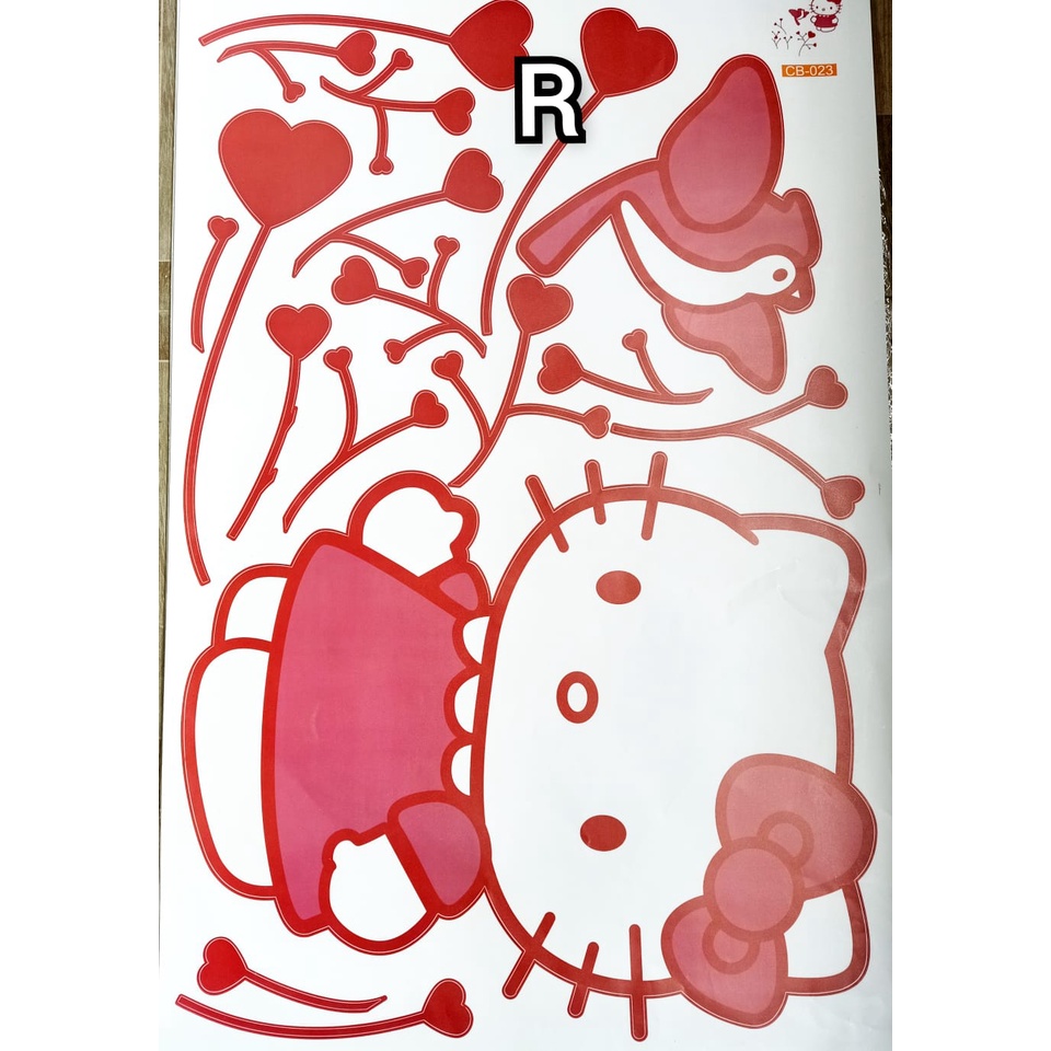 Jual GM - STIKER DINDING HELLO KITTY STIKER HELLO KITTY WALLSTICKER ...