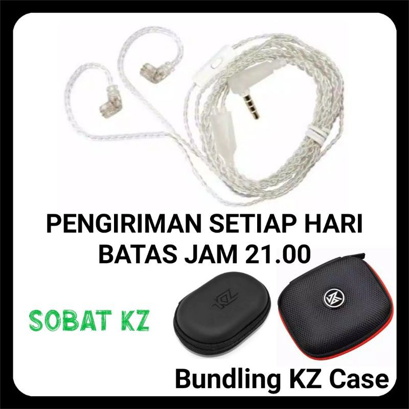 Jual Kabel KZ ZSN Pro Silver Upgrade Cable with Mic KZ Upgrade Cable ...