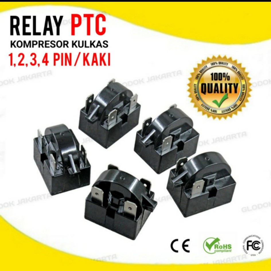 Jual Relay PTC Kulkas Kompresor 1 Pin 2 Pin 3 Pin 4 Pin Best Quality ...