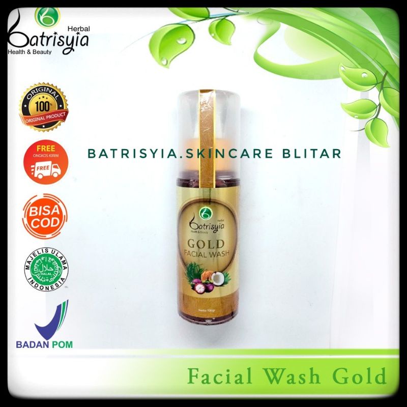 Jual Batrisyia Facial Wash Gold 100ml | Shopee Indonesia
