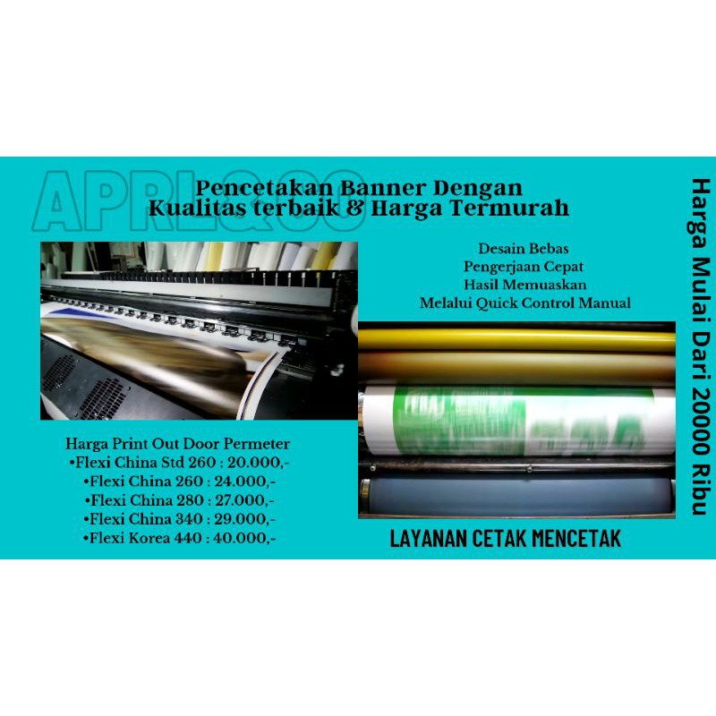 Jual Layanan Cetak Banner | Bilaho | Spanduk | Pamflet | Print Out Door ...