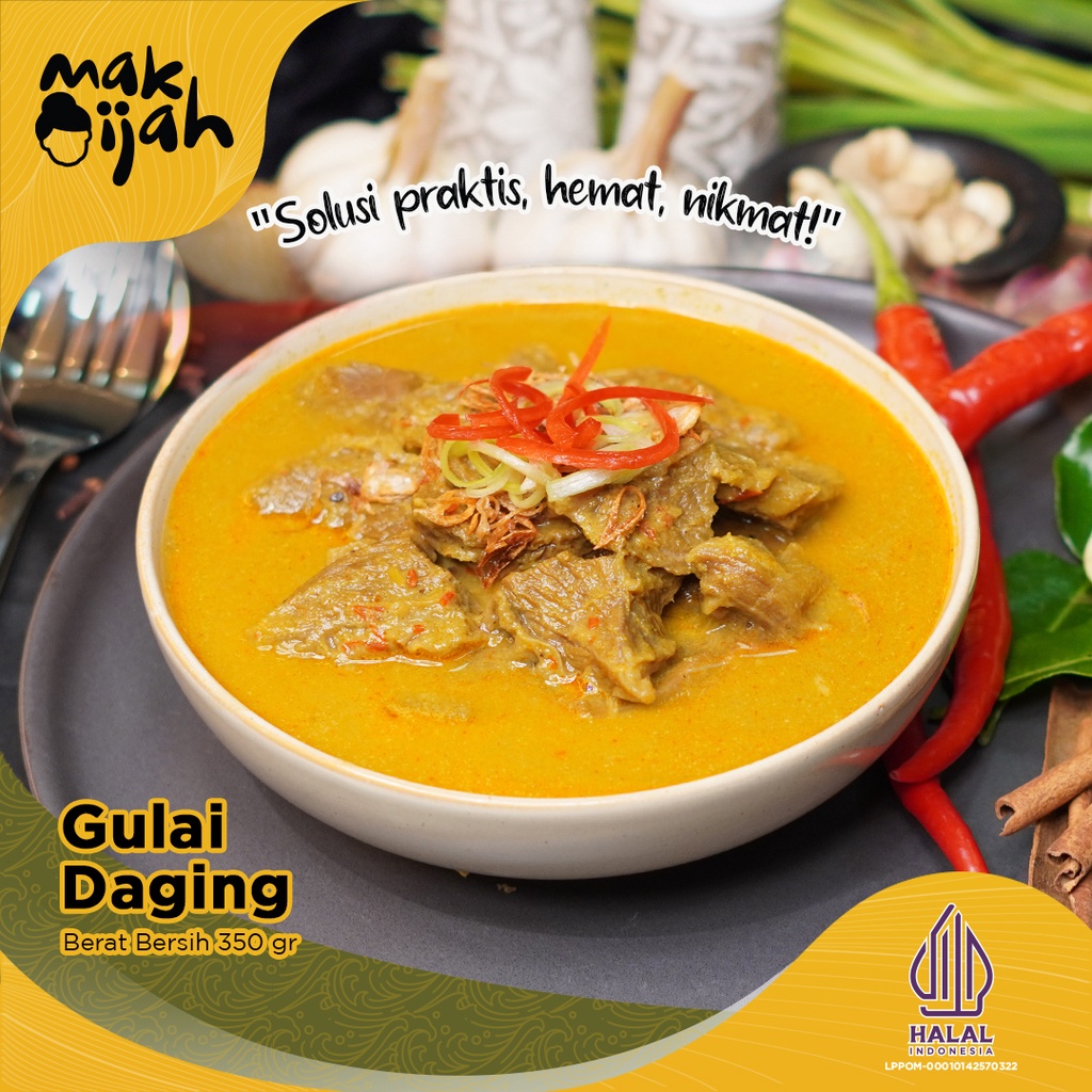 Jual GULAI GULE DAGING SAPI SIAP MAKAN INSTANT MAKIJAH PRAKTIS HEMAT ...