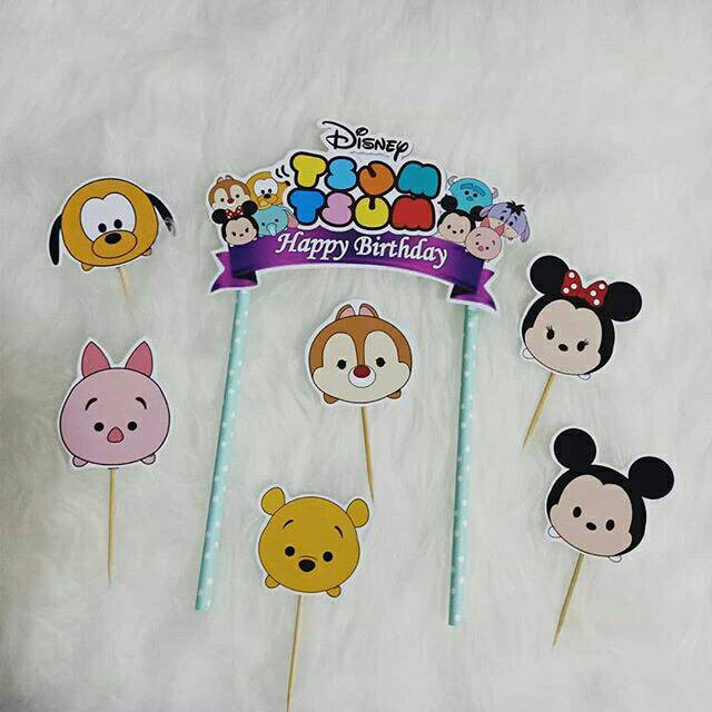 Jual Topper tsum tsum topper ulang tahun topper happy birthday topper ...