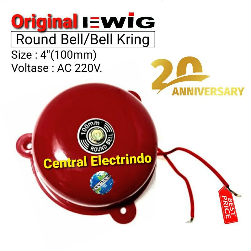 Jual Bell/Round Bell 4"(100mm) EWIG. | Shopee Indonesia