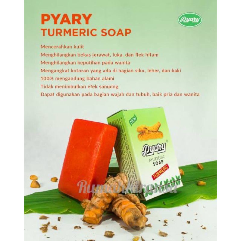 Jual SABUN ARAB PYARY TURMERIC ORIGINAL 100%(BPOM) | Shopee Indonesia