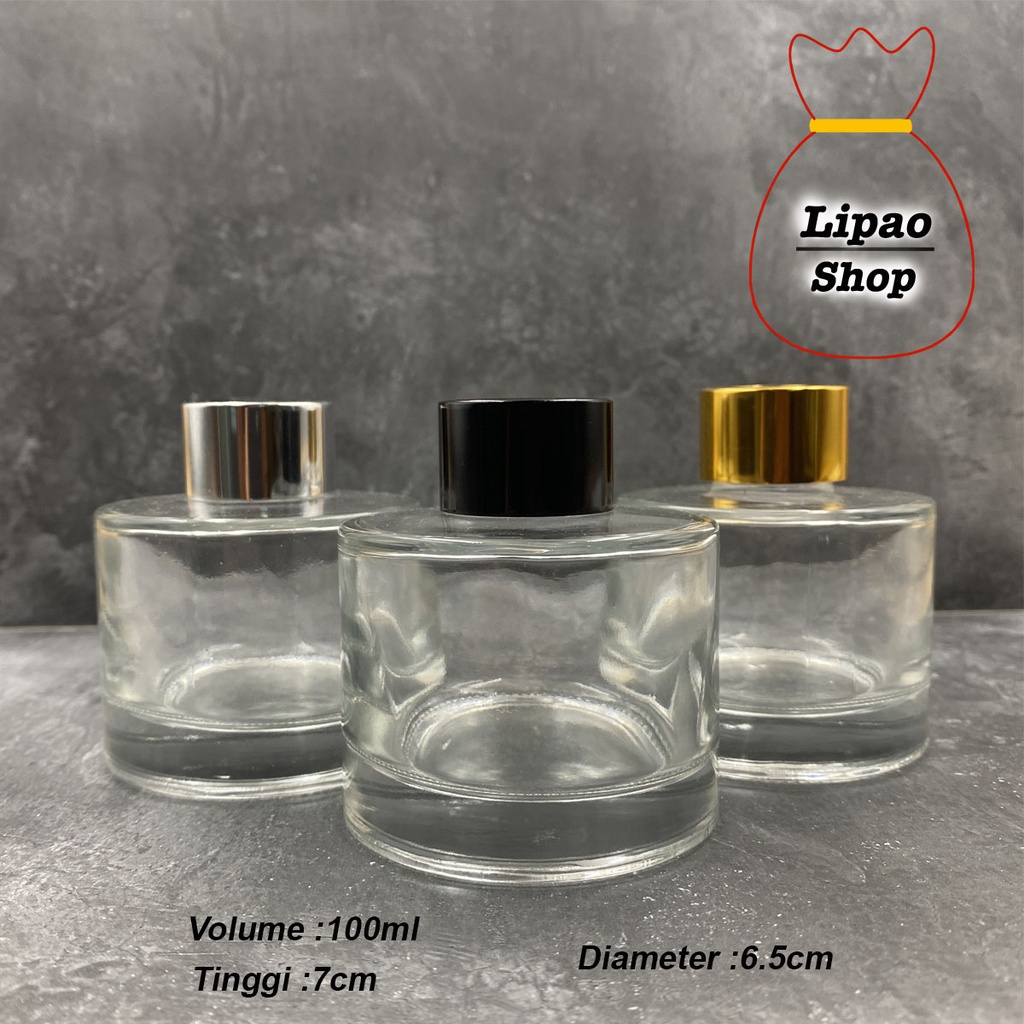 Jual Botol Reed Diffuser Bening / Transparan 100ml Kaca TEBAL ...
