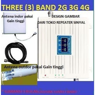Jual AK057 Penguat sinyal hp GSM TRI Band 2G 3G 4G | Shopee Indonesia