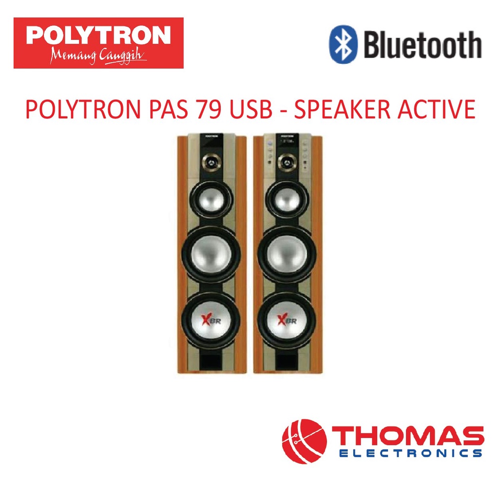 Jual POLYTRON PAS 79 USB SPEAKER ACTIVE BLUETOOTH GARANSI RESMI ...