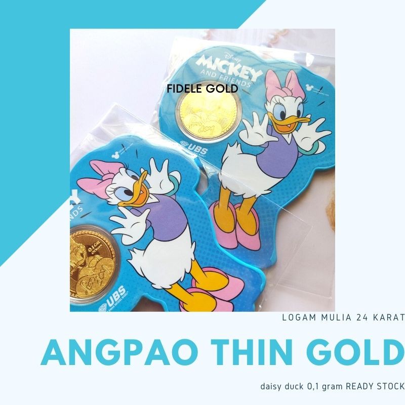 Jual Daisy Duck UBS 0,1 gram thin gold angpao | Shopee Indonesia