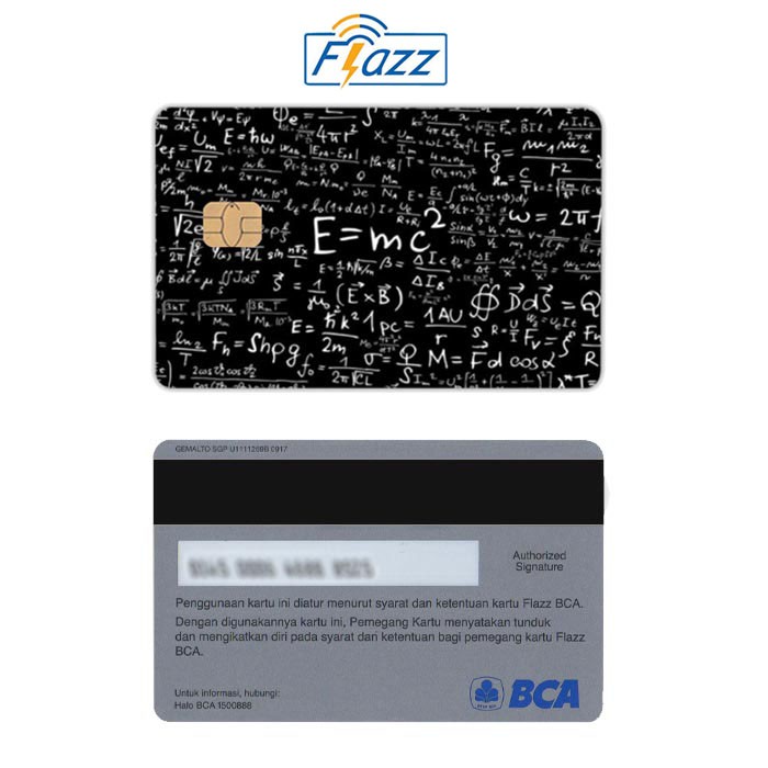 Jual Rumus Einstein Kartu E-Money Flazz BCA Gen 2 NFC Custom Card ...