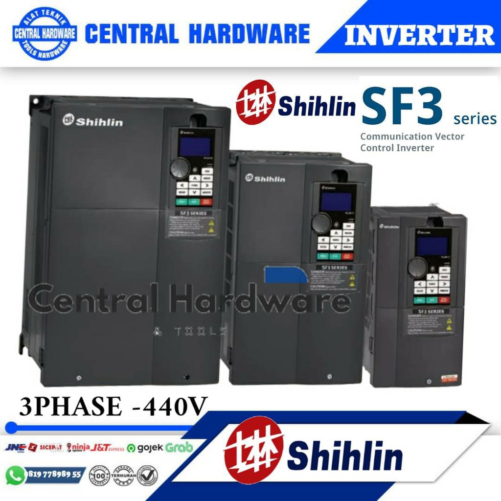 Jual INVERTER SHIHLIN 3PHASE SF3-043-30KW/40HP/440V-SUPER MURAH ...