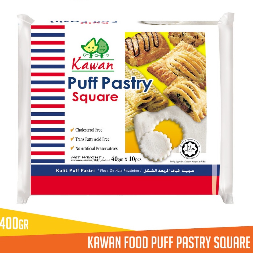Jual KAWAN PUFF PASTRY SQUARE 4 INC 10S 400GR | Shopee Indonesia