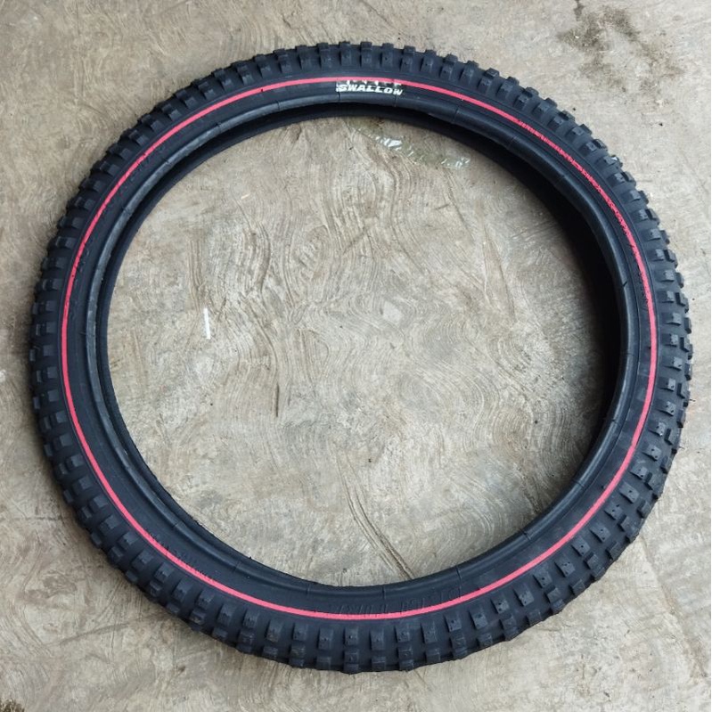 Jual ban luar sepeda 20 x 2125 swallow hitam Lis merah | Shopee Indonesia