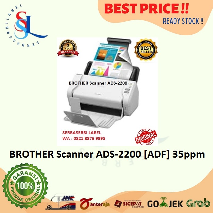 Jual BROTHER Scanner ADS-2200 [ADF] 35ppm | Shopee Indonesia