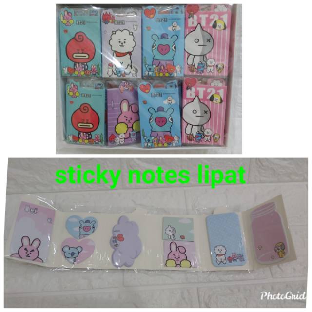 Jual Sticky notes/post it lipat bts | Shopee Indonesia