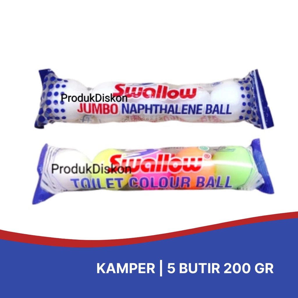 Jual SWALLOW Kamper Toilet Isi 5 Butir 200 gr | Shopee Indonesia
