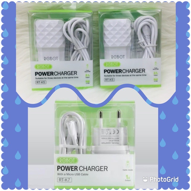 Jual Charger ROBOT RT-K5 RT-K7 Dual 2 USB 2.1A 1A RTK5 RTK7 ORIGINAL ...