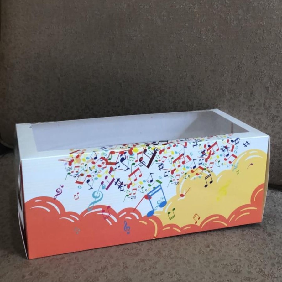 Jual 3 pcs Box Packaging Roll Cake Kardus Jendela Mika Kemasan Bolu ...