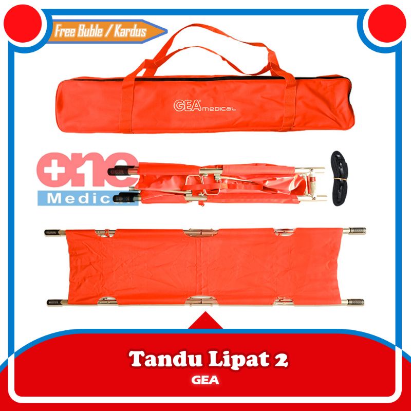Jual Tandu Lipat 2 GEA Folding Stretcher P3K | Shopee Indonesia