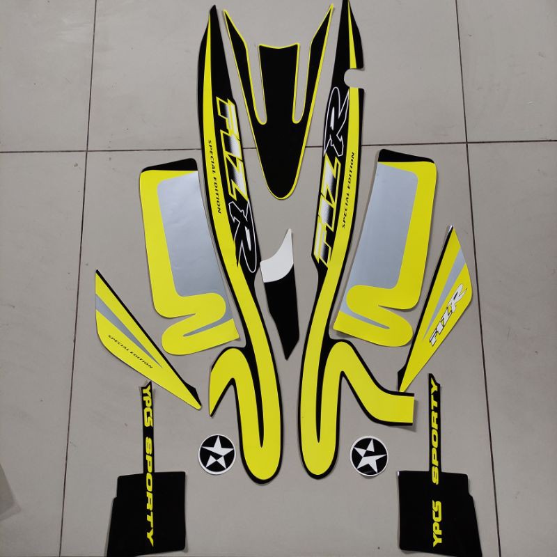 Jual striping yamaha fizr f1zr fiz r caltex kuning body standar ...