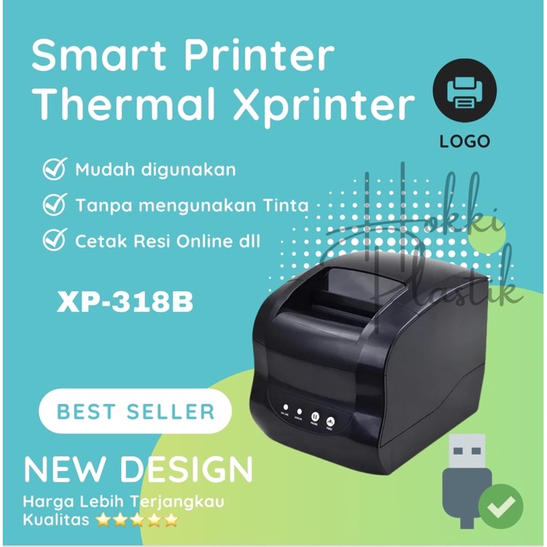 Jual Printer Thermal Xprinter XP-318B USB Only | Shopee Indonesia