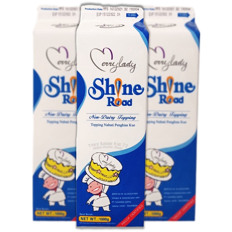 Jual Shine Road Non-Dairy Topping 1000gr Shineroad Everylady Topping ...