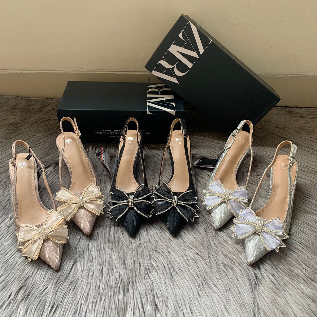 Jual SEPATU WANITA ZARA S 3584 HEELS PITA PREMIUM | Shopee Indonesia