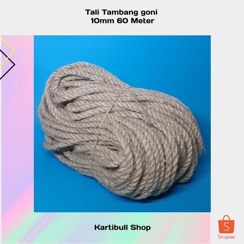 Jual Tali Tambang Goni ukuran 10mm 60 Meter | Shopee Indonesia