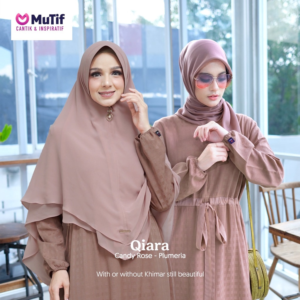 Jual NEW ARRIVAL !! DRESS SIMPEL MEWAH & ELEGANT QIARA BY MUTIF ...