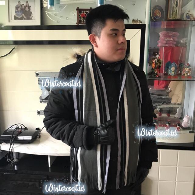 Jual READY INDONESIA Syal Rajut Pria Aldi Men scarf winter cowok ...