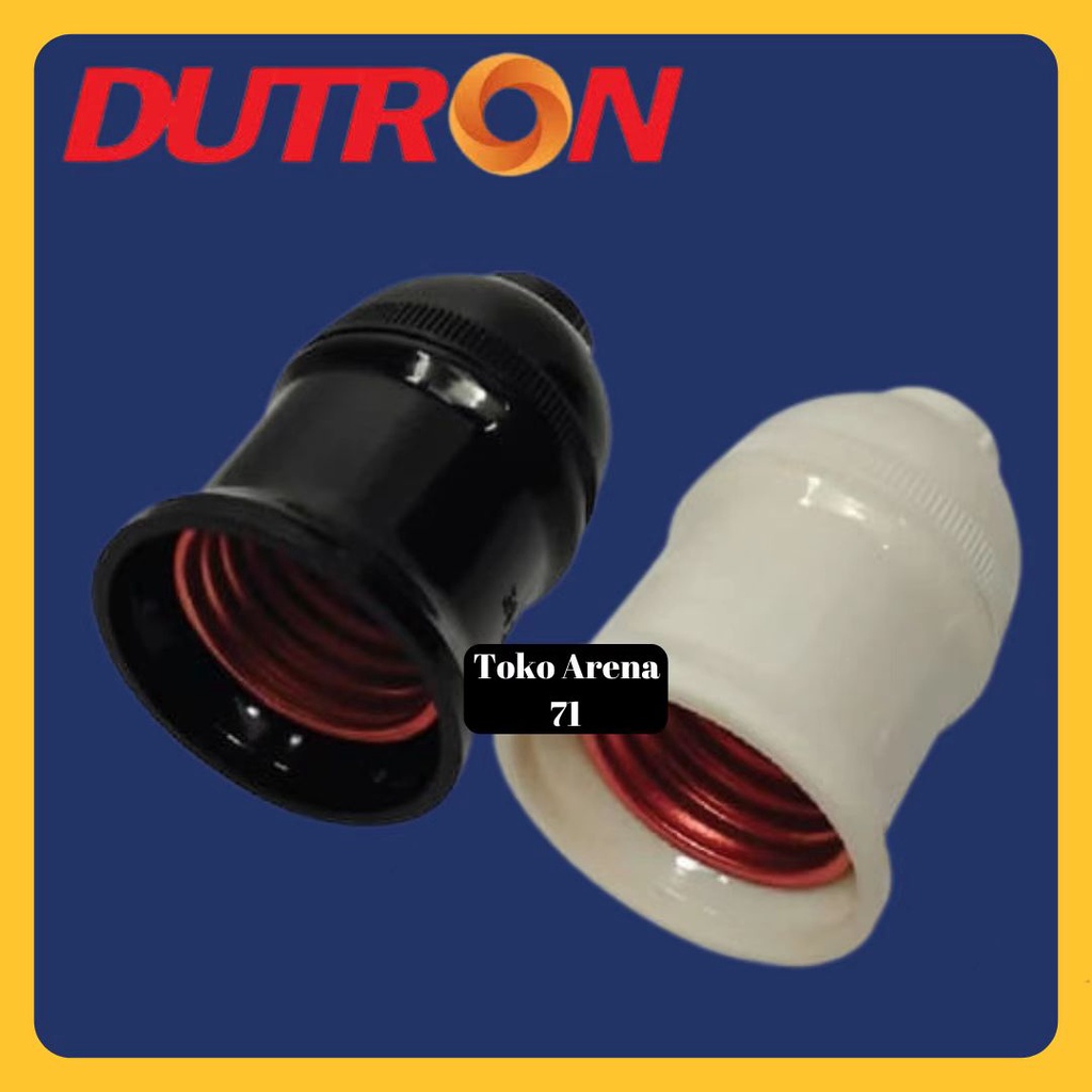 Jual Fitting Gantung Dutron Fitting Lampu Gantung Dutron Hitam Putih | Shopee Indonesia