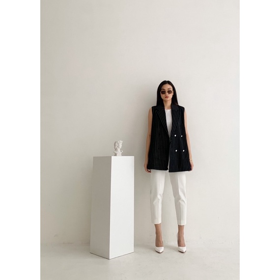Jual Damien vest - jaket outer rompi wanita perempuan cewe cewek korea ...
