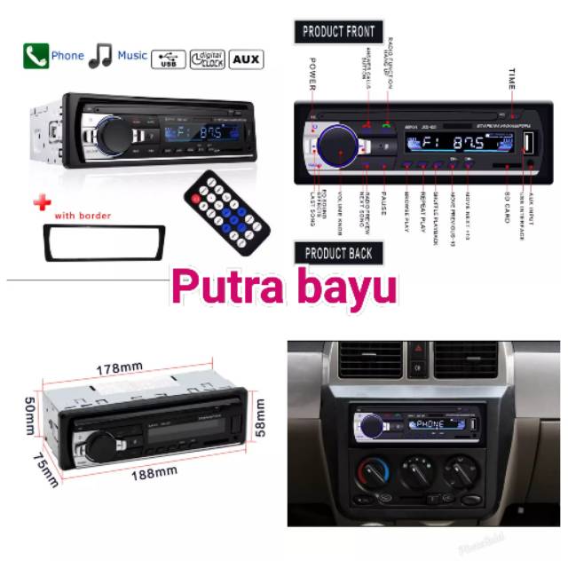 Jual Tape mobil support bluetooth | Shopee Indonesia