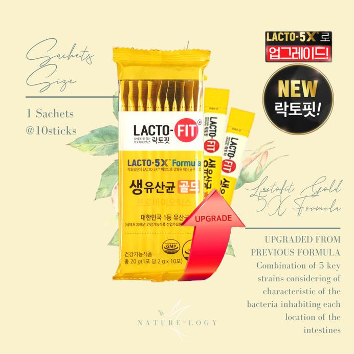 Jual Lacto-Fit Probiotic Gold 1 Sachet @10Sticks (Korea Probiotik ...