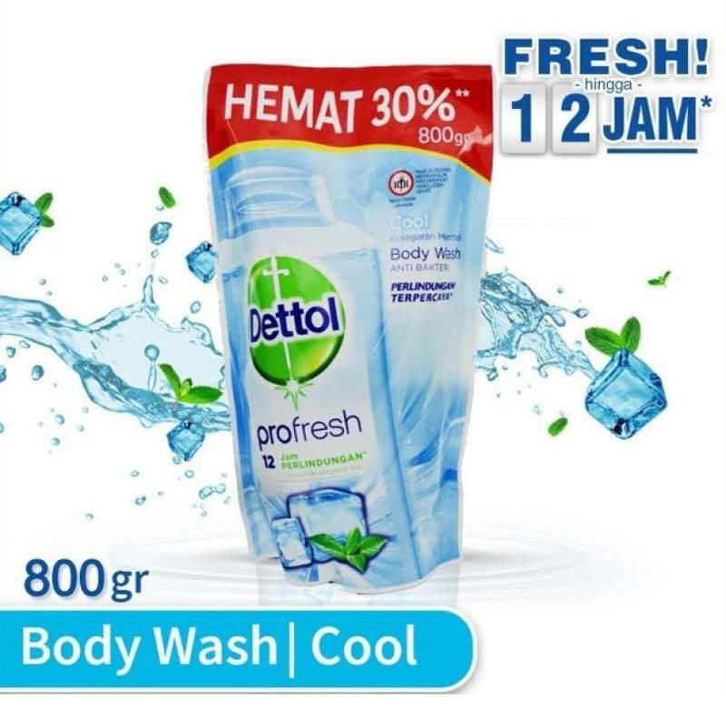 Jual Dettol Body Wash Profresh Cool Refill 800 gr | Shopee Indonesia