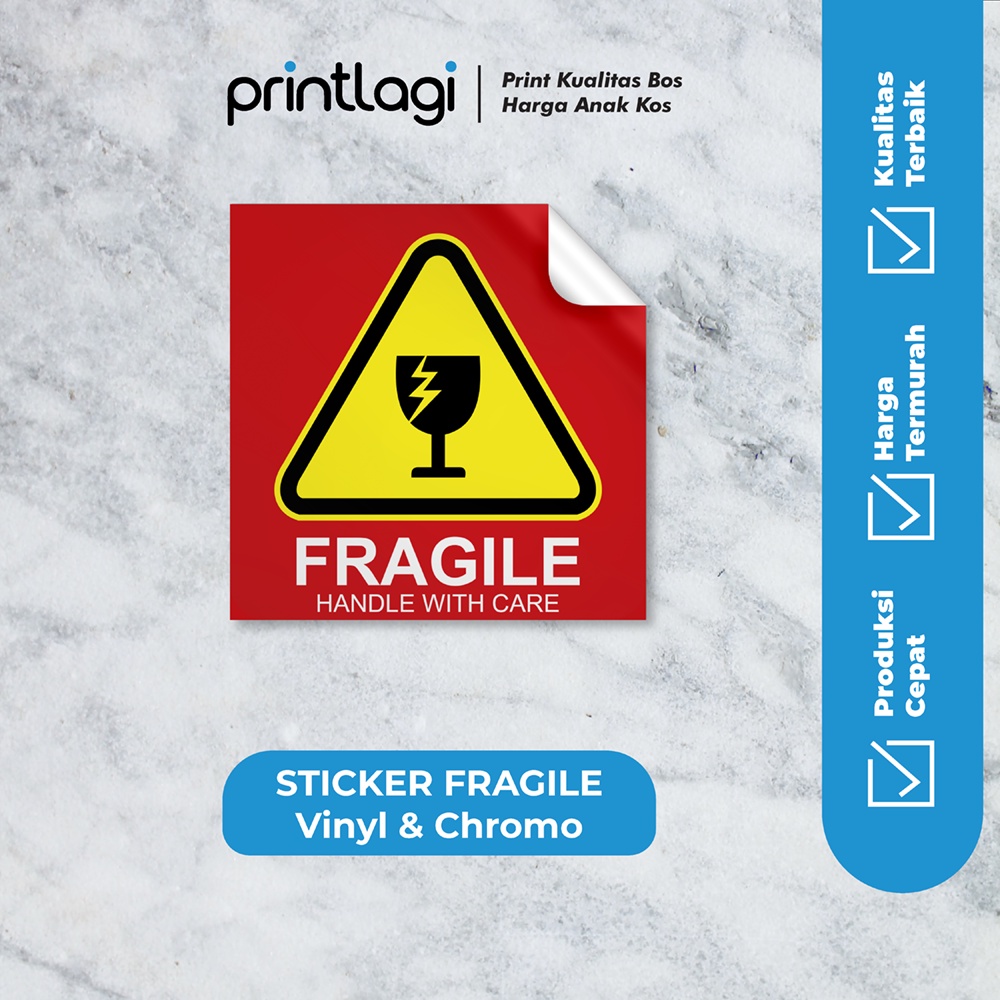 Jual Sticker Fragile / Stiker Pecah Belah / Stiker Pengiriman Chromo ...